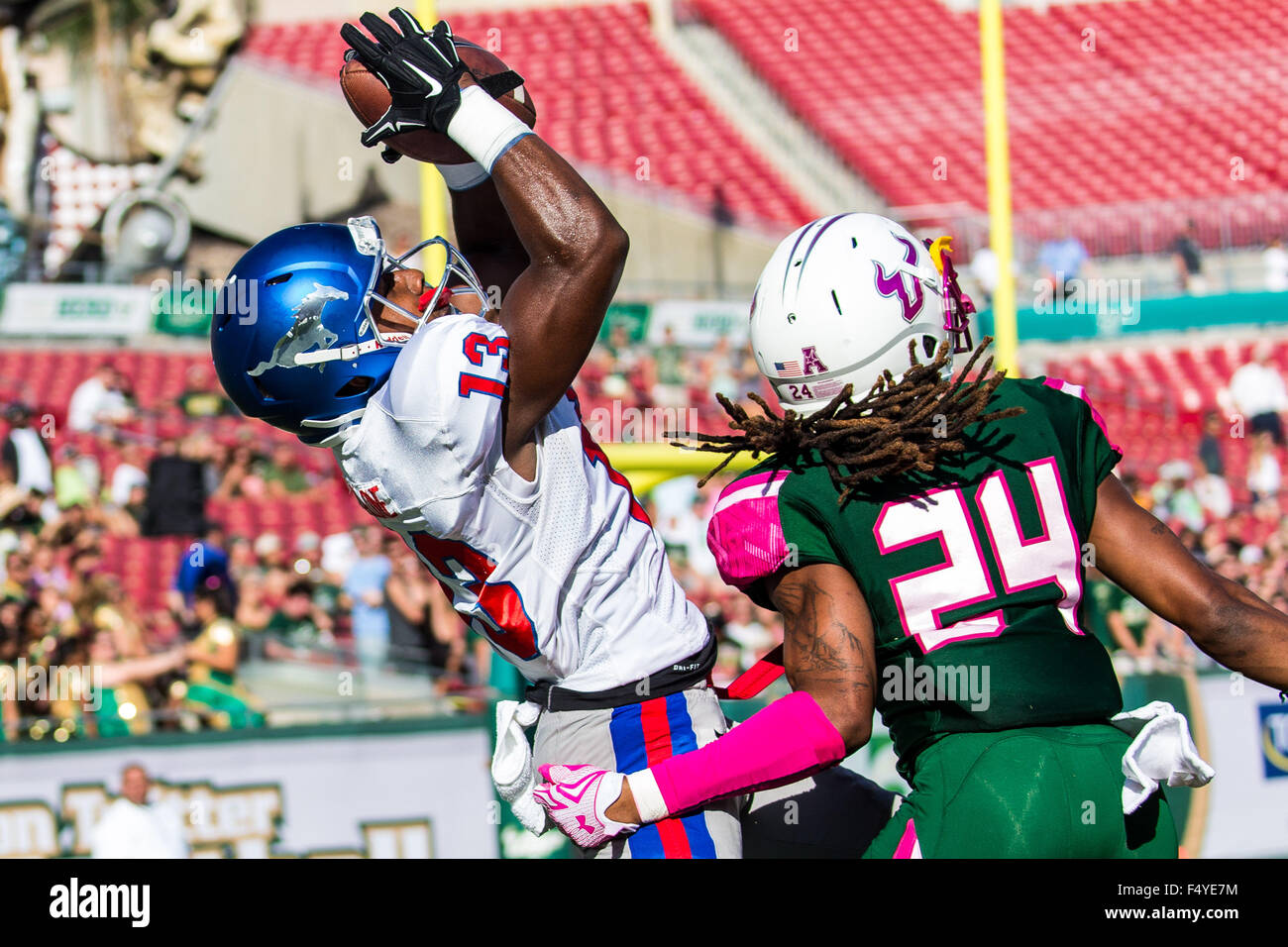October 24, 2015: Southern Methodist Mustangs wide receiver Ryheem ...