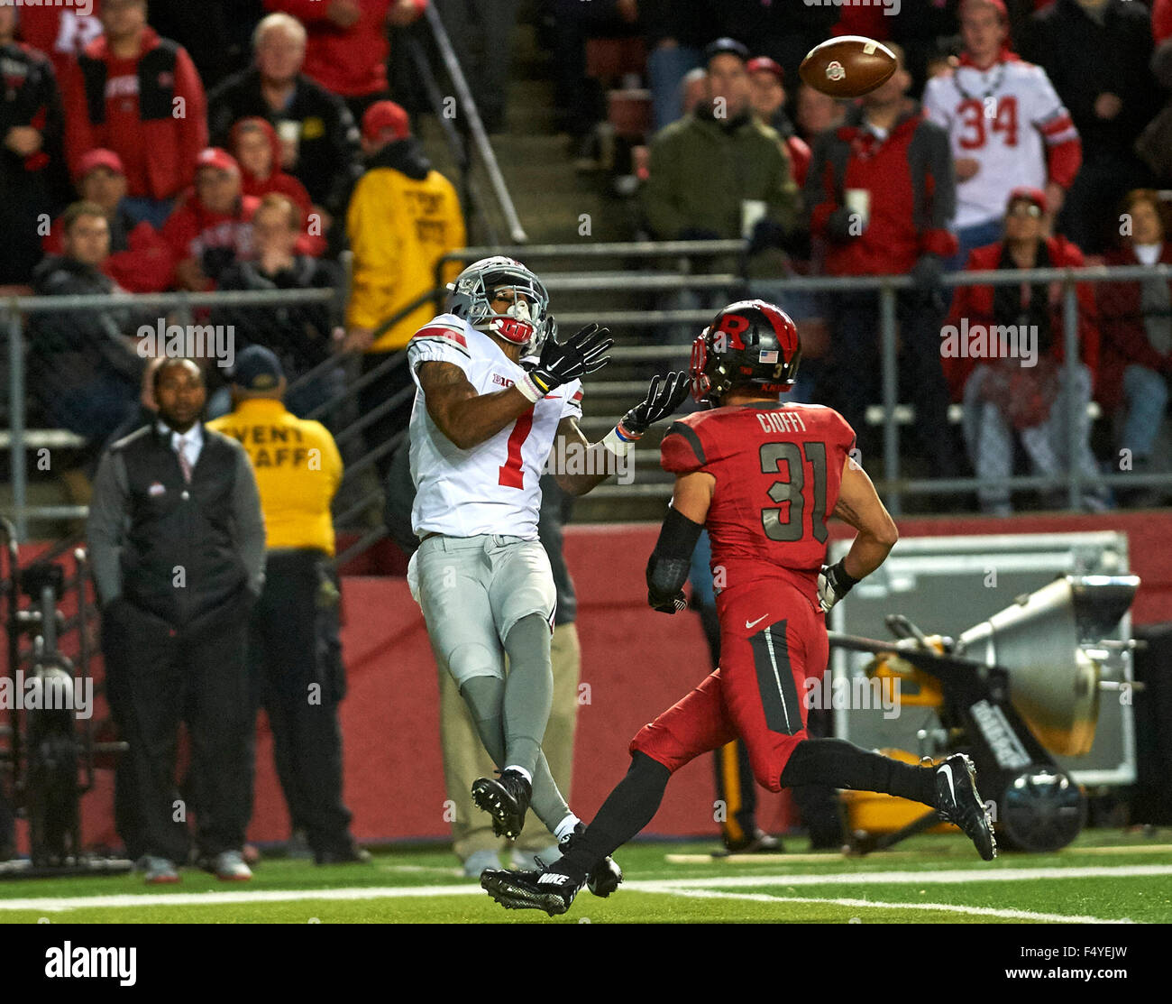 Piscataway, New Jersey, USA. 24th Oct, 2015. Ohio State's wide receiver ...