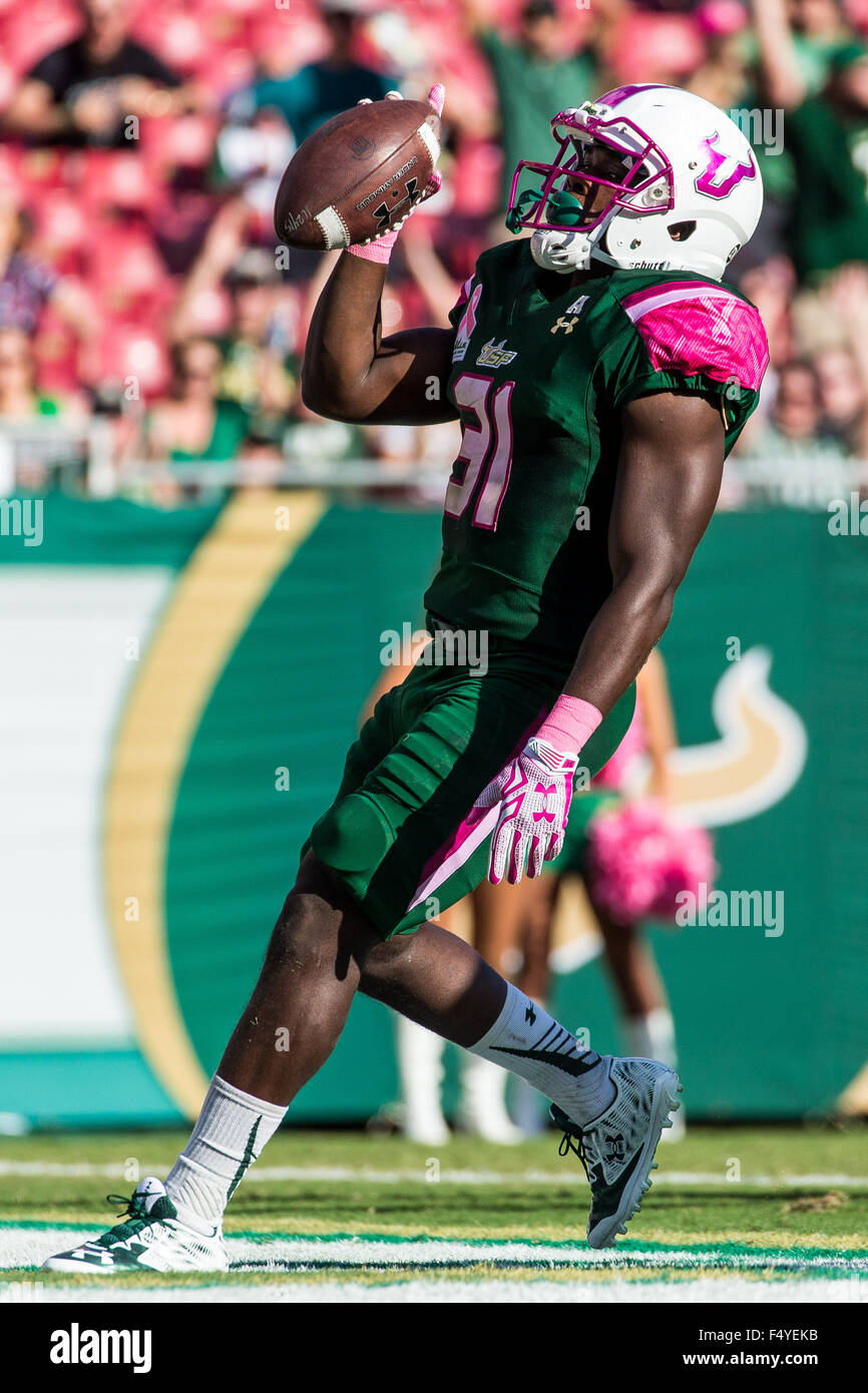 October 24, 2015: South Florida Bulls running back Darius Tice #31 ...