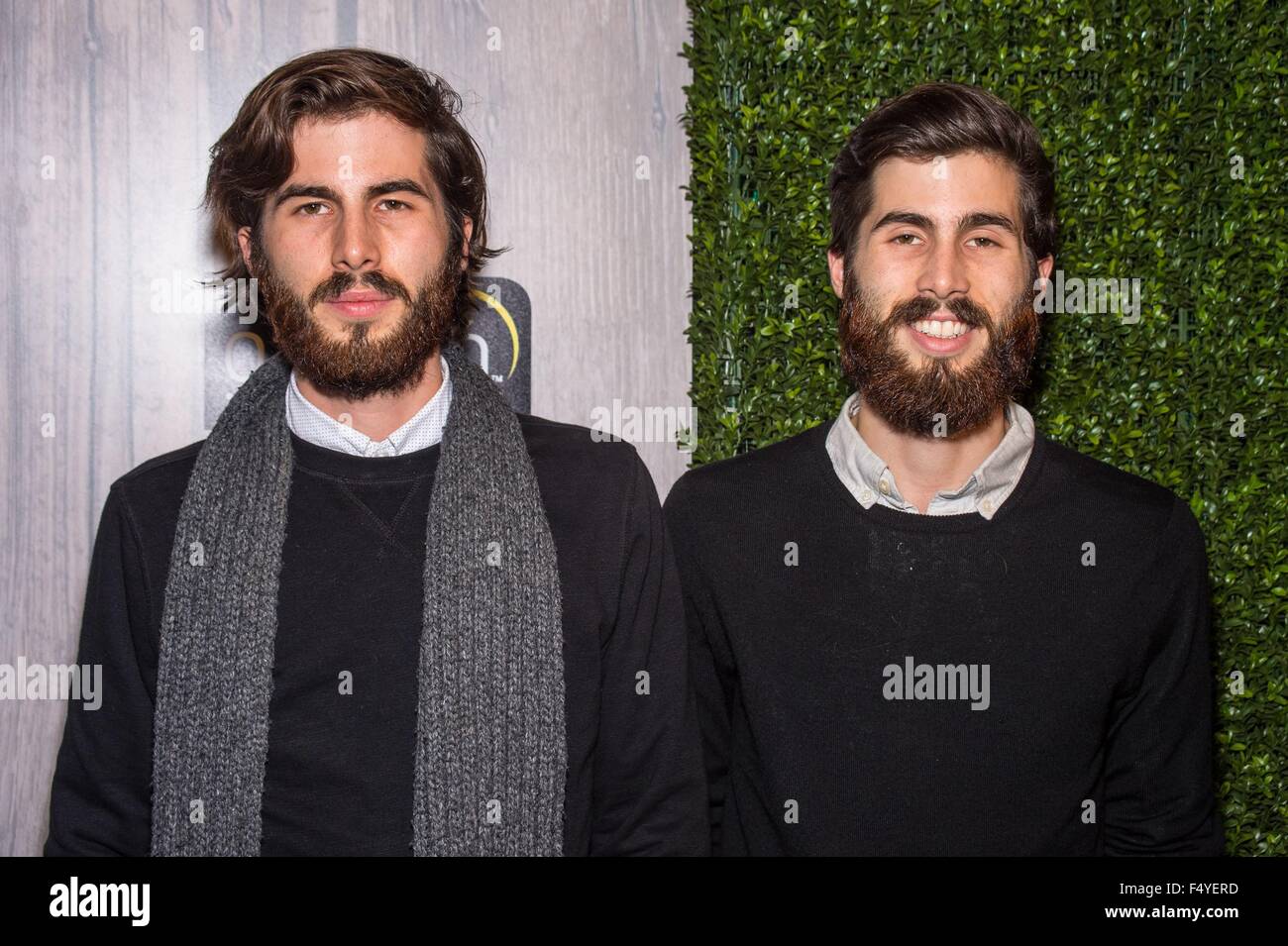 New York, NY, USA. 24th Oct, 2015. Aaron Mones, Wyatt Mones at arrivals ...