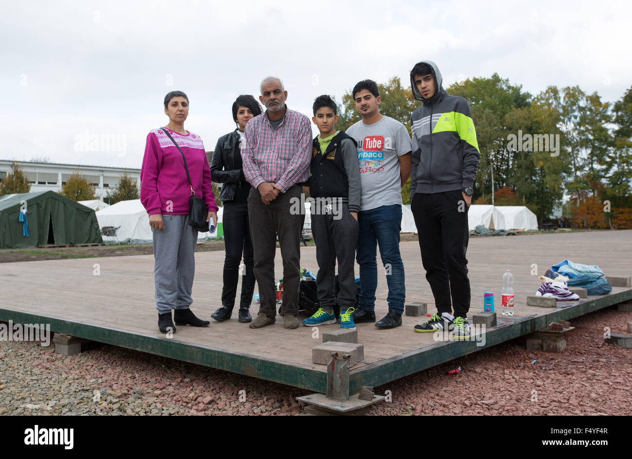 Bramsche, Germany. 23rd Oct, 2015. An Iraqi family with mother Saba ...