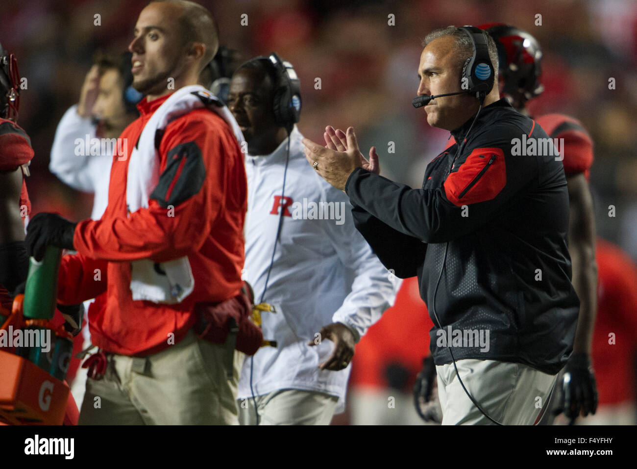 Piscataway, NJ, USA. 24th Oct, 2015. Rutgers Scarlet Knights head coach ...