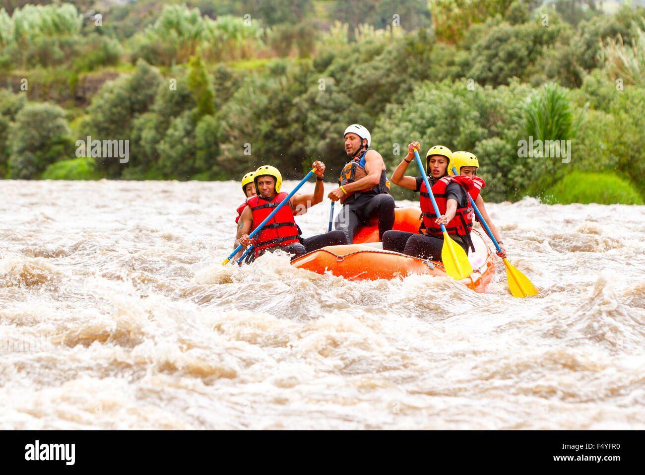 Group Of Mixed Tourist Man And Woman With Guided By Professional Pilot ...