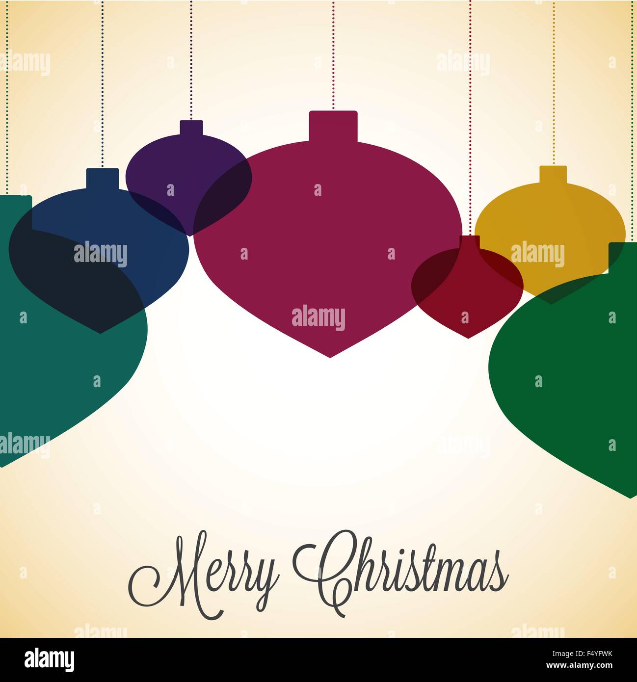 Retro overlay Christmas bauble in vector format Stock Vector Image ...