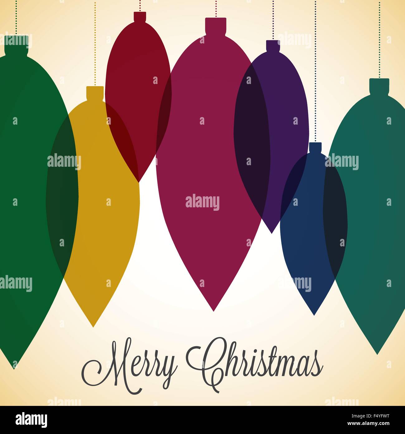 Retro overlay Christmas bauble in vector format Stock Vector Image ...