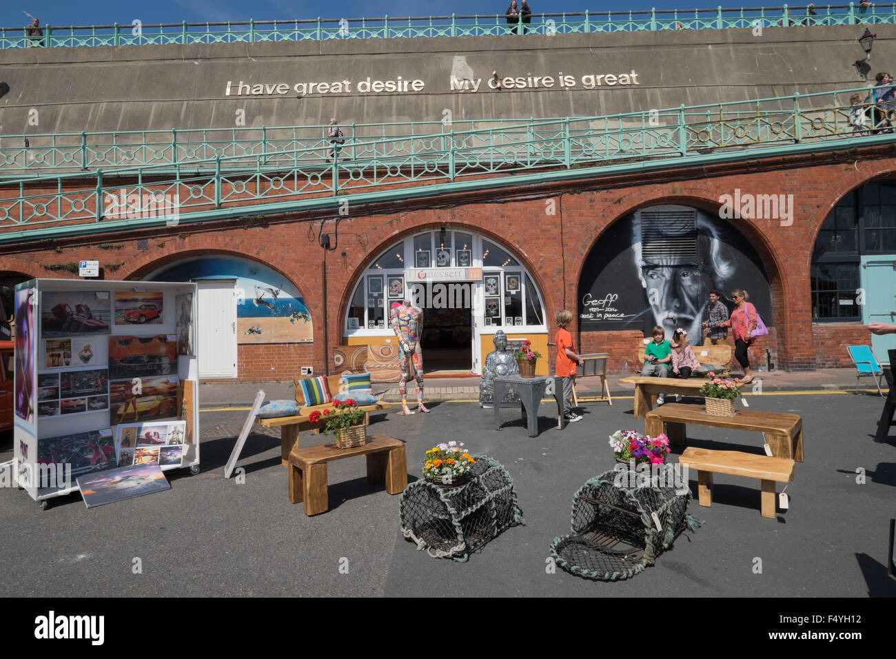 Madeira Drive in Brighton during Brighton Festival Stock Photo - Alamy