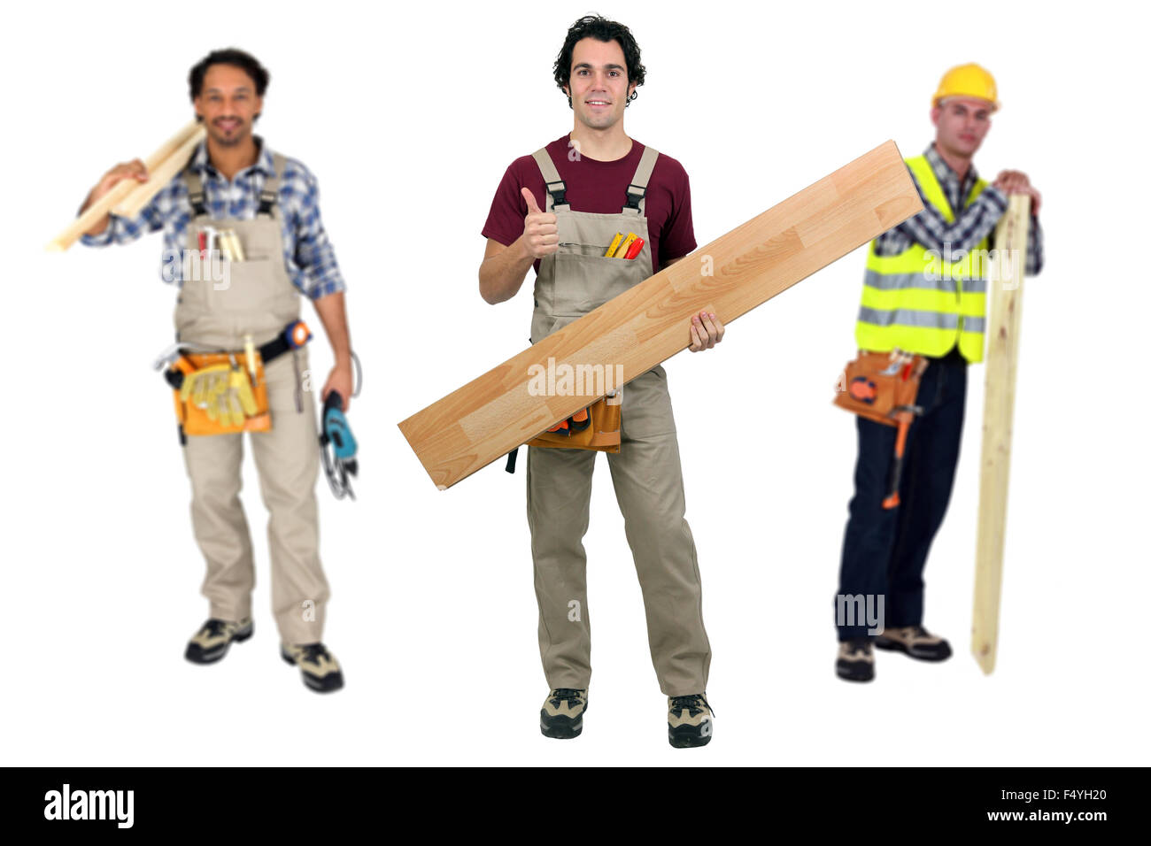 Three carpenters building house hi-res stock photography and images - Alamy