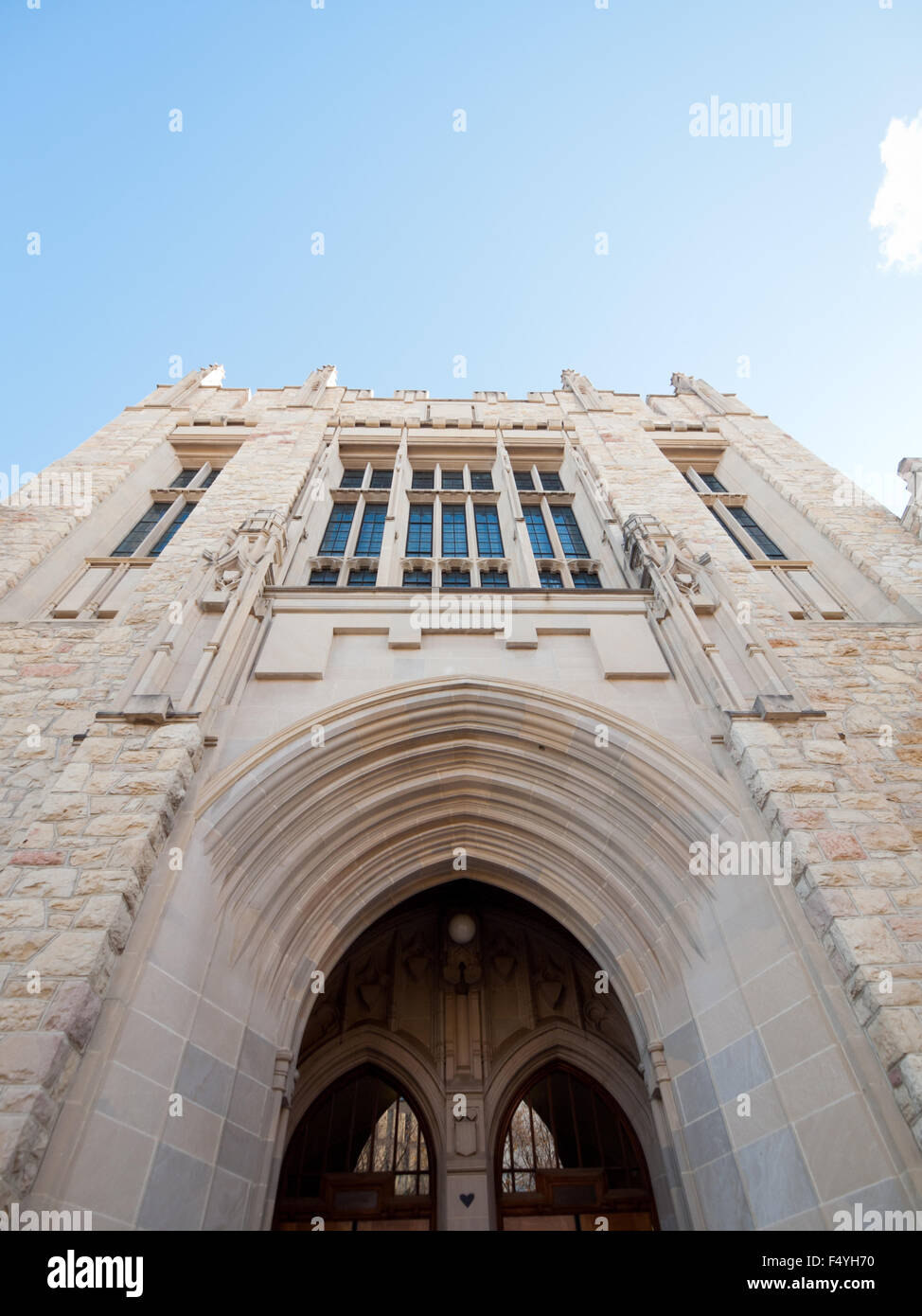 Wide angle view of the exterior of the Dr. Thorbergur Thorvaldson ...