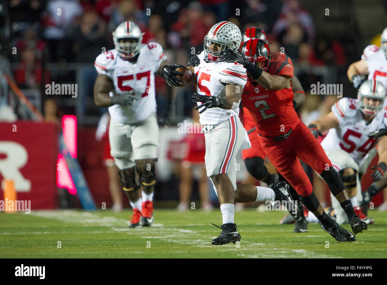 Piscataway, NJ, USA. 24th Oct, 2015. Rutgers Scarlet Knights defensive ...