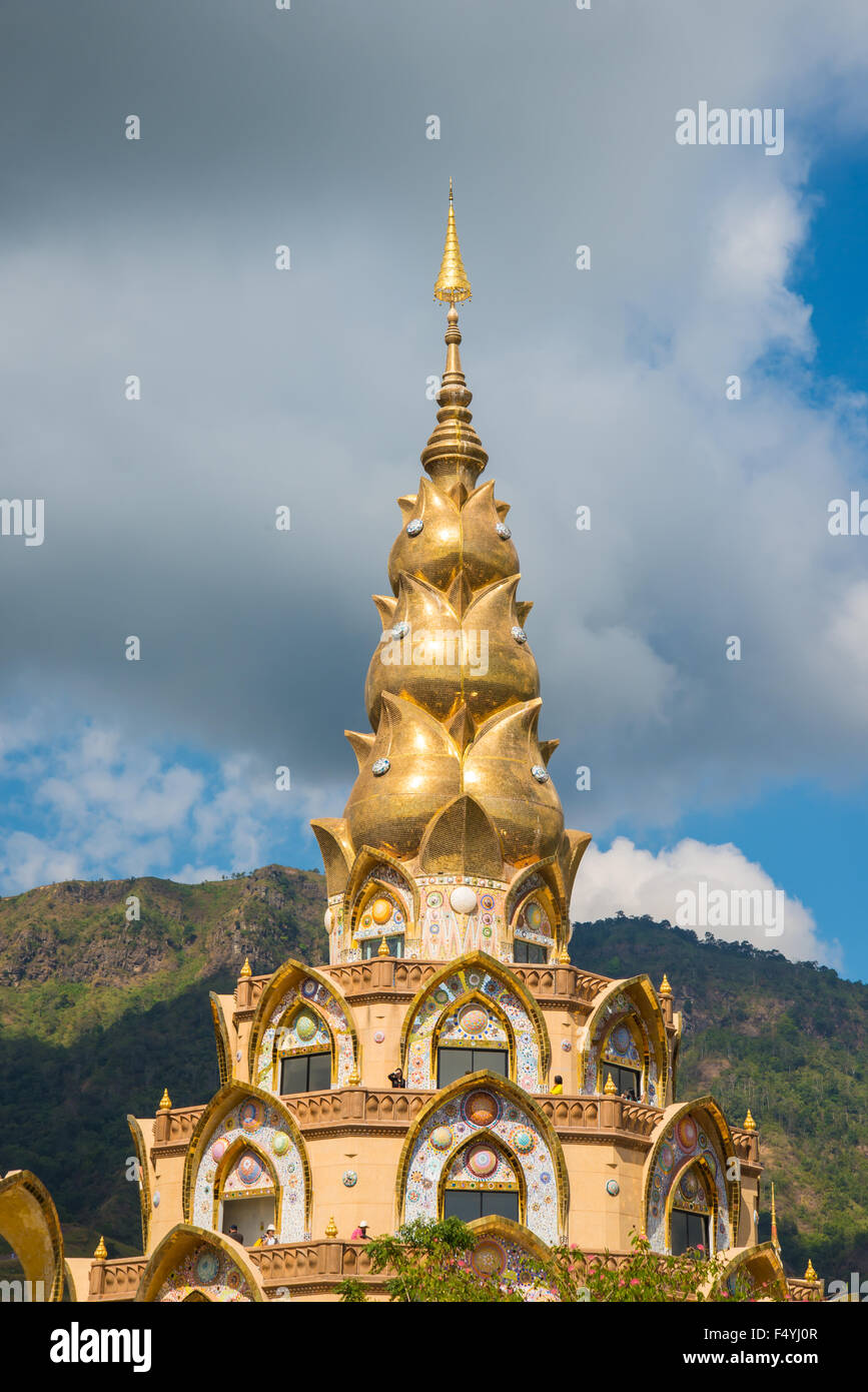 Pagoda in the temple on the mountain Stock Photo - Alamy