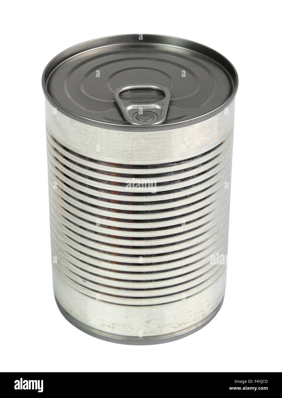 Tin can. Isolated with clipping path Stock Photo - Alamy