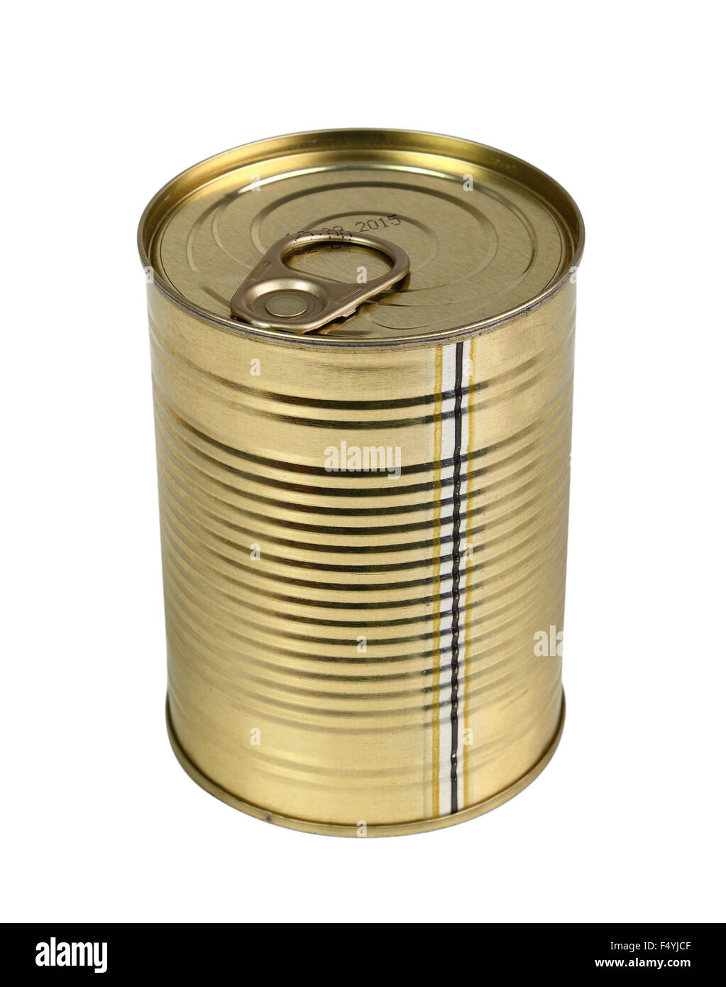 Tin can. Isolated with clipping path Stock Photo - Alamy