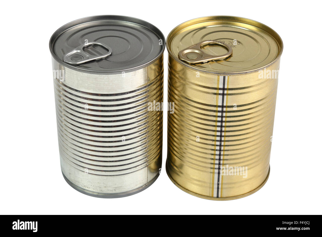 Tin can. Isolated with clipping path Stock Photo - Alamy