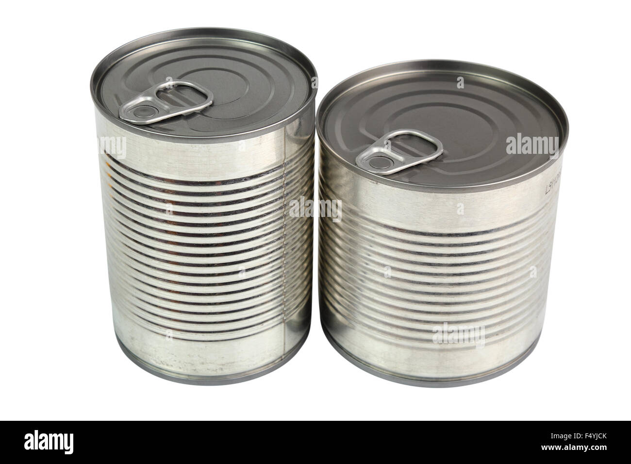 Tin can. Isolated with clipping path Stock Photo - Alamy