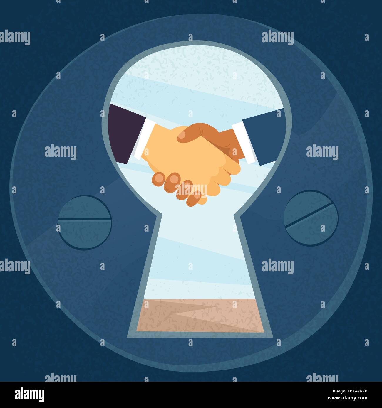 Two hands holding key Stock Vector Images - Alamy