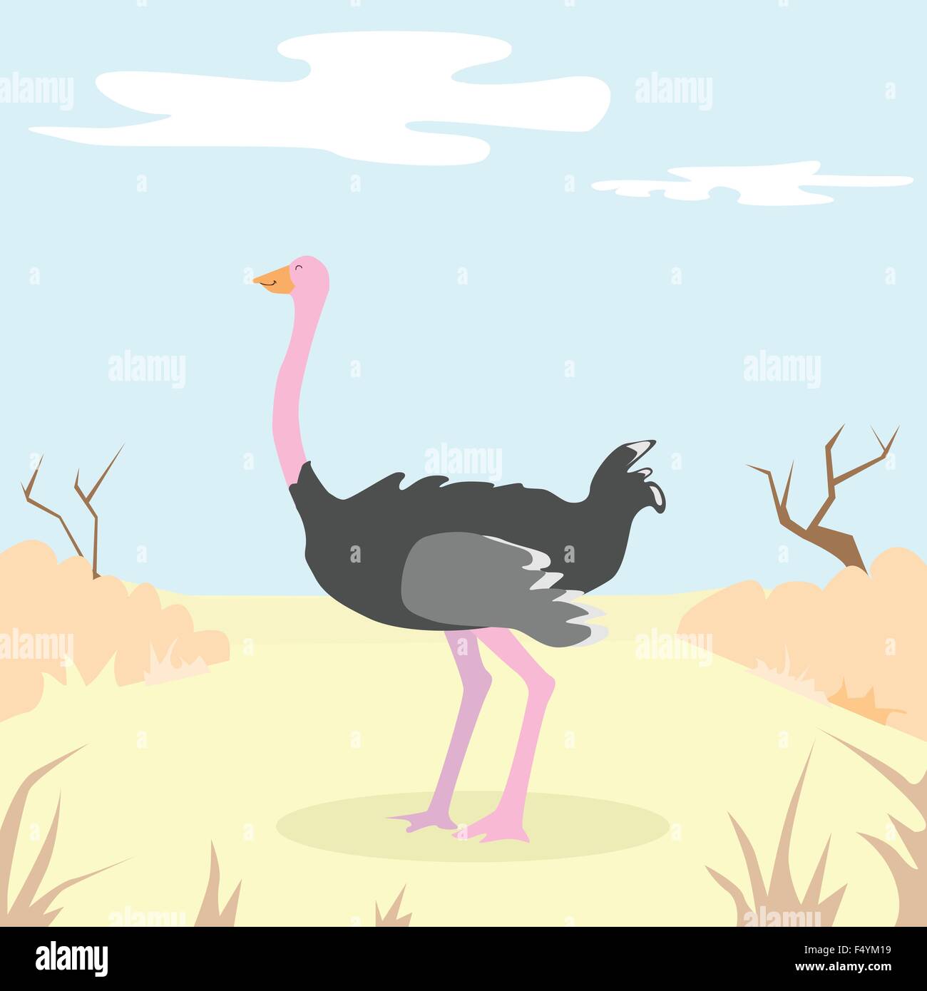 Blue ostrich feather Stock Vector Images - Alamy