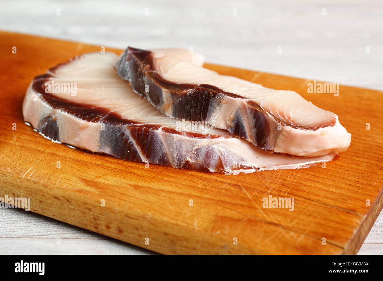 Blue Shark Cooking Stock Photo - Alamy