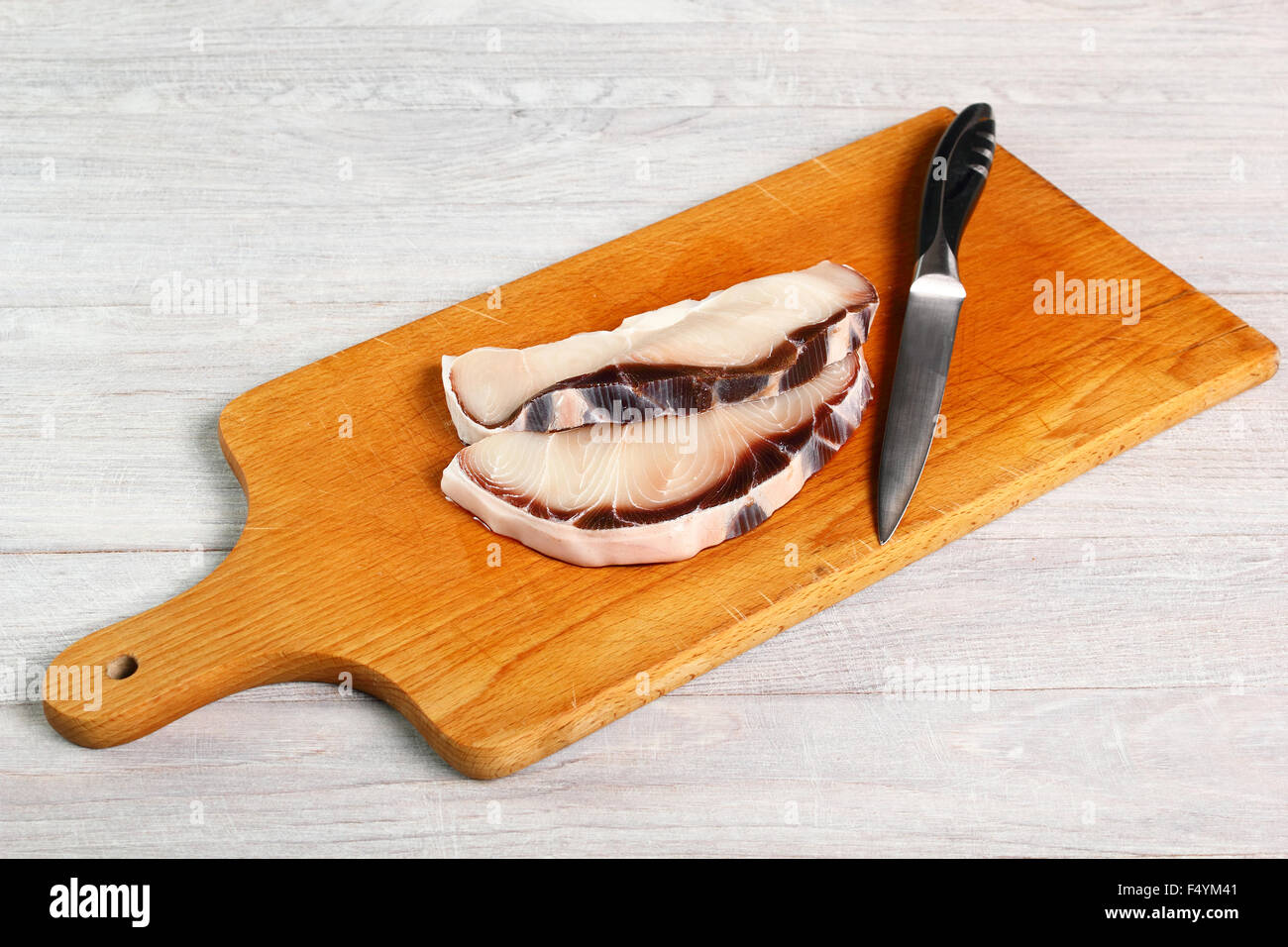 Blue Shark Cooking Stock Photo - Alamy