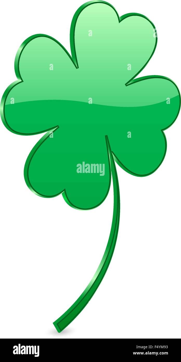 Four leaf clover vector vectors hi-res stock photography and images - Alamy