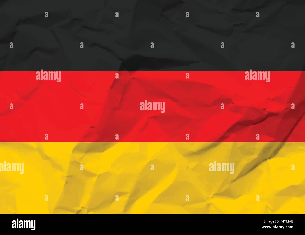 Crumpled paper Germany flag textured background. Vector illustration ...