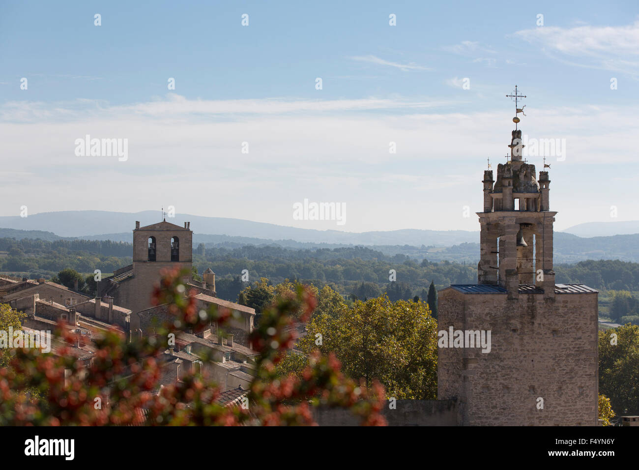 View over Cucuron, Provence, France Stock Photo - Alamy