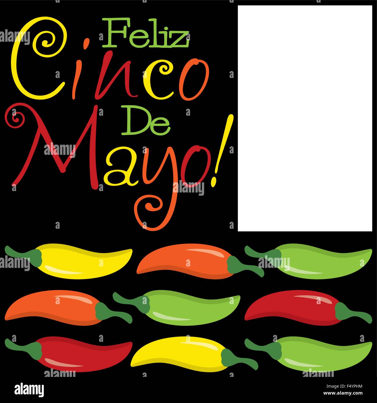 "Feliz Cinco de Mayo" (Happy 5th of May) card in vector format Stock ...