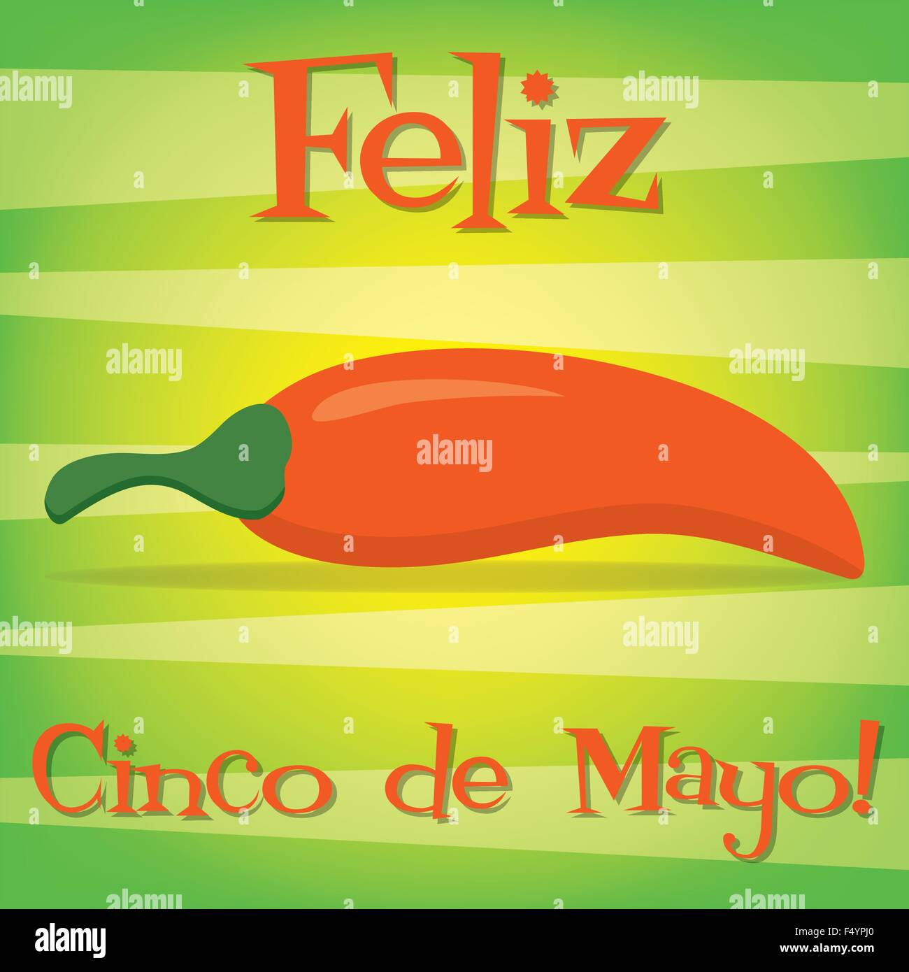 "Feliz Cinco de Mayo" (Happy 5th of May) card in vector format Stock ...