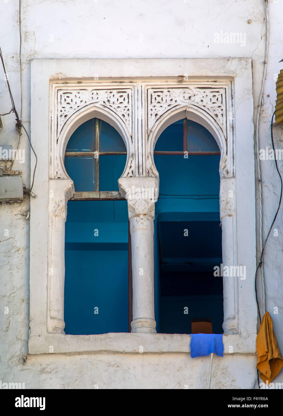 Old moroccan window from Rabat Stock Photo - Alamy
