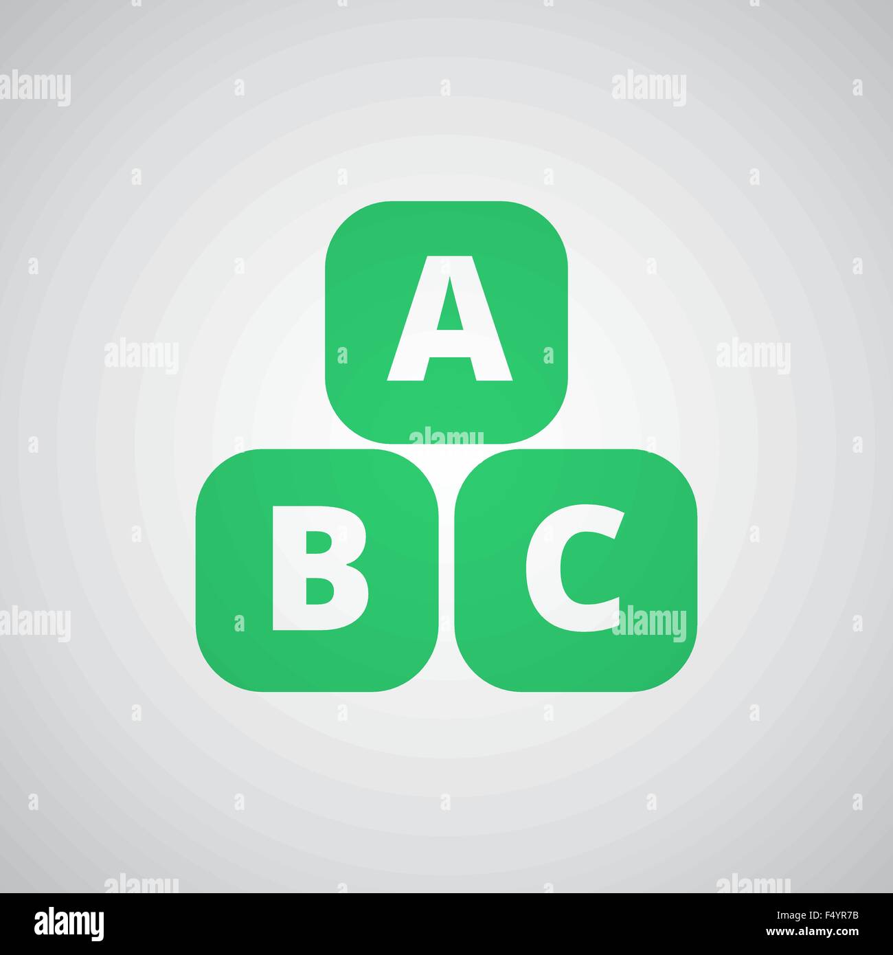 Flat green Abc Blocks icon Stock Vector Image & Art - Alamy