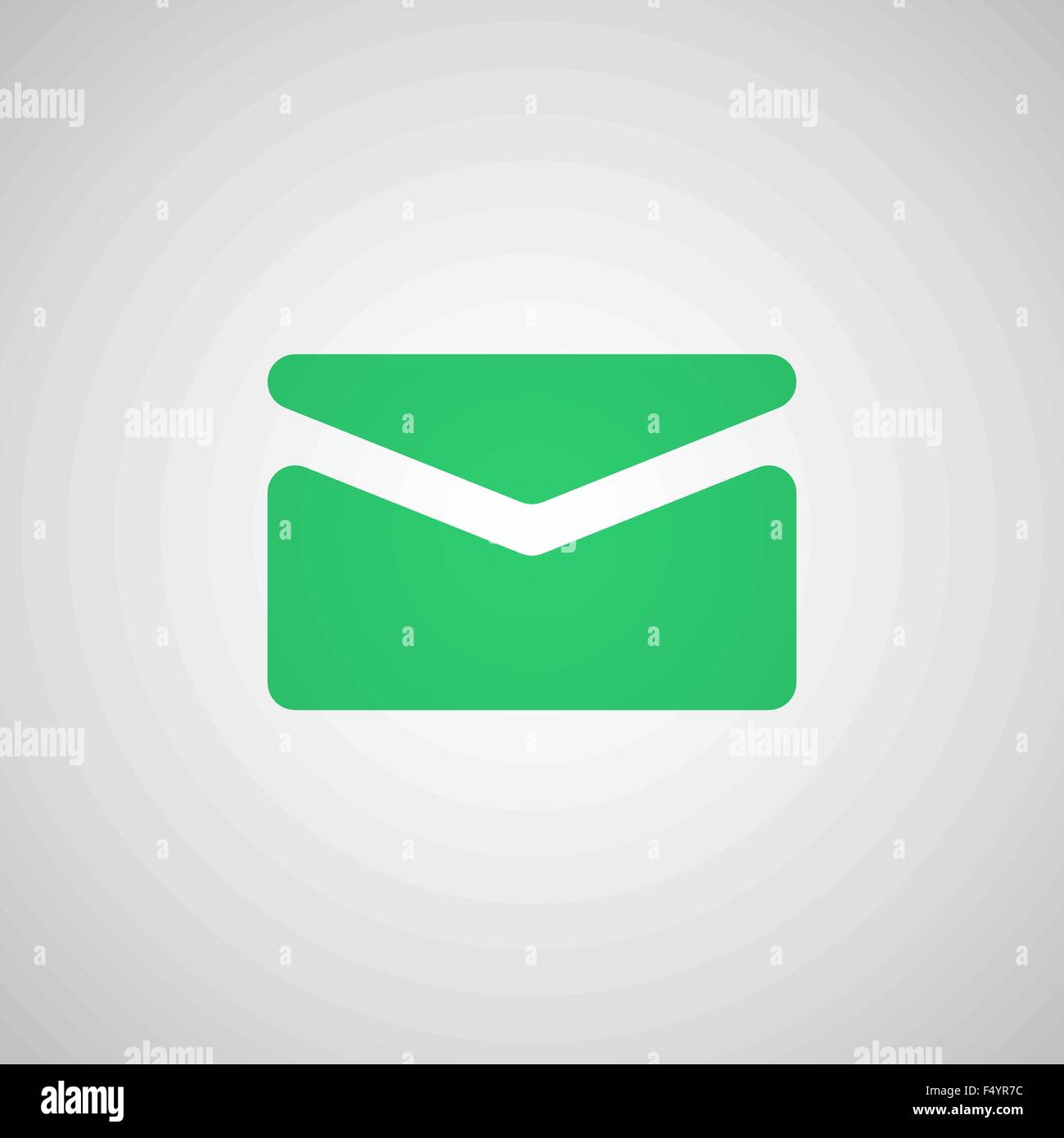 Flat green Mail icon Stock Vector Image & Art - Alamy