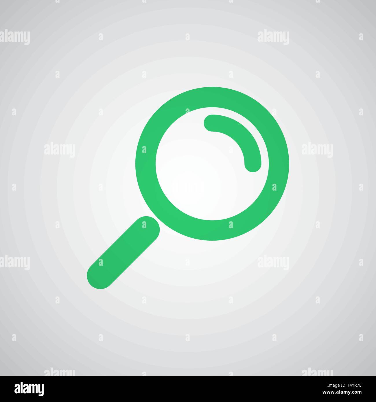 Flat green Magnifying Glass icon Stock Vector Image & Art - Alamy