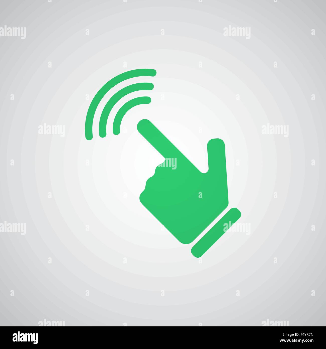 Flat green Touch Screen icon Stock Vector Image & Art - Alamy