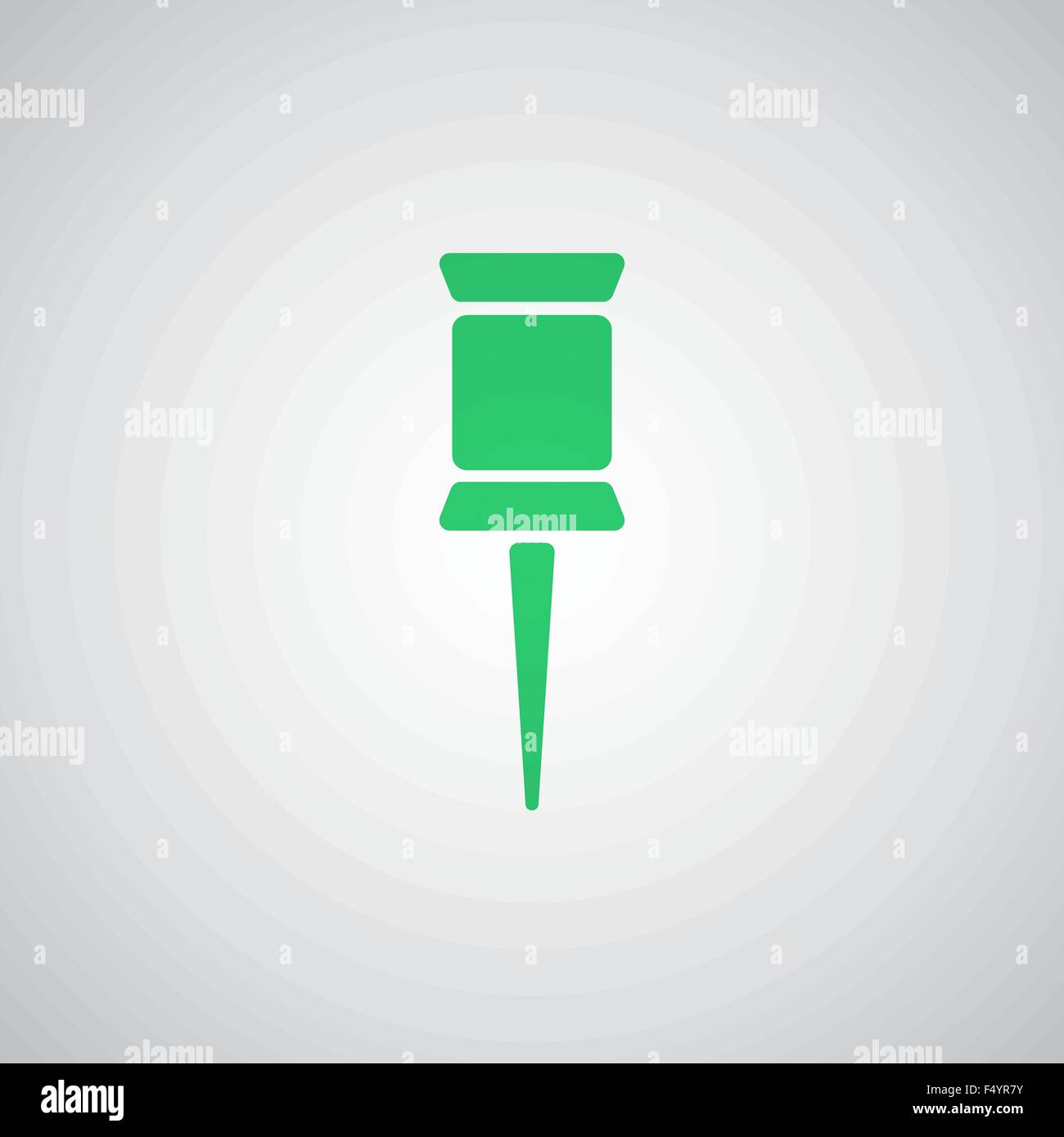 Flat green Pushpin icon Stock Vector Image & Art - Alamy