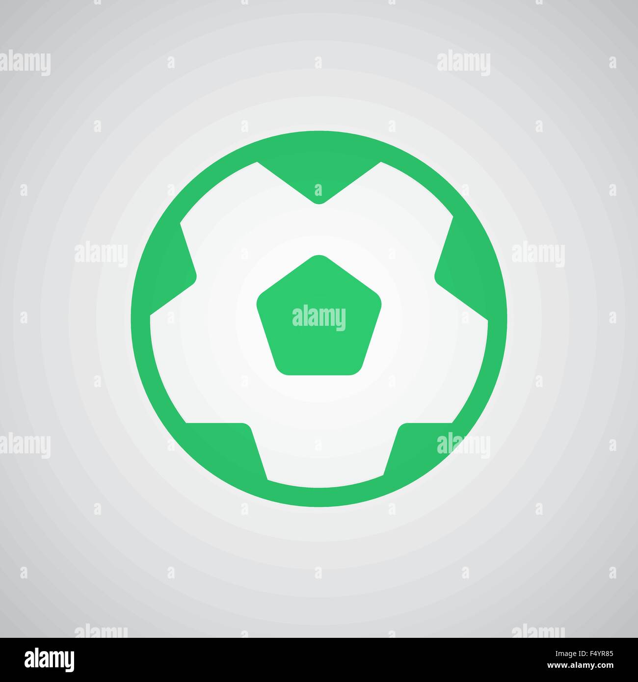 Flat green Soccer Ball icon Stock Vector Image & Art - Alamy