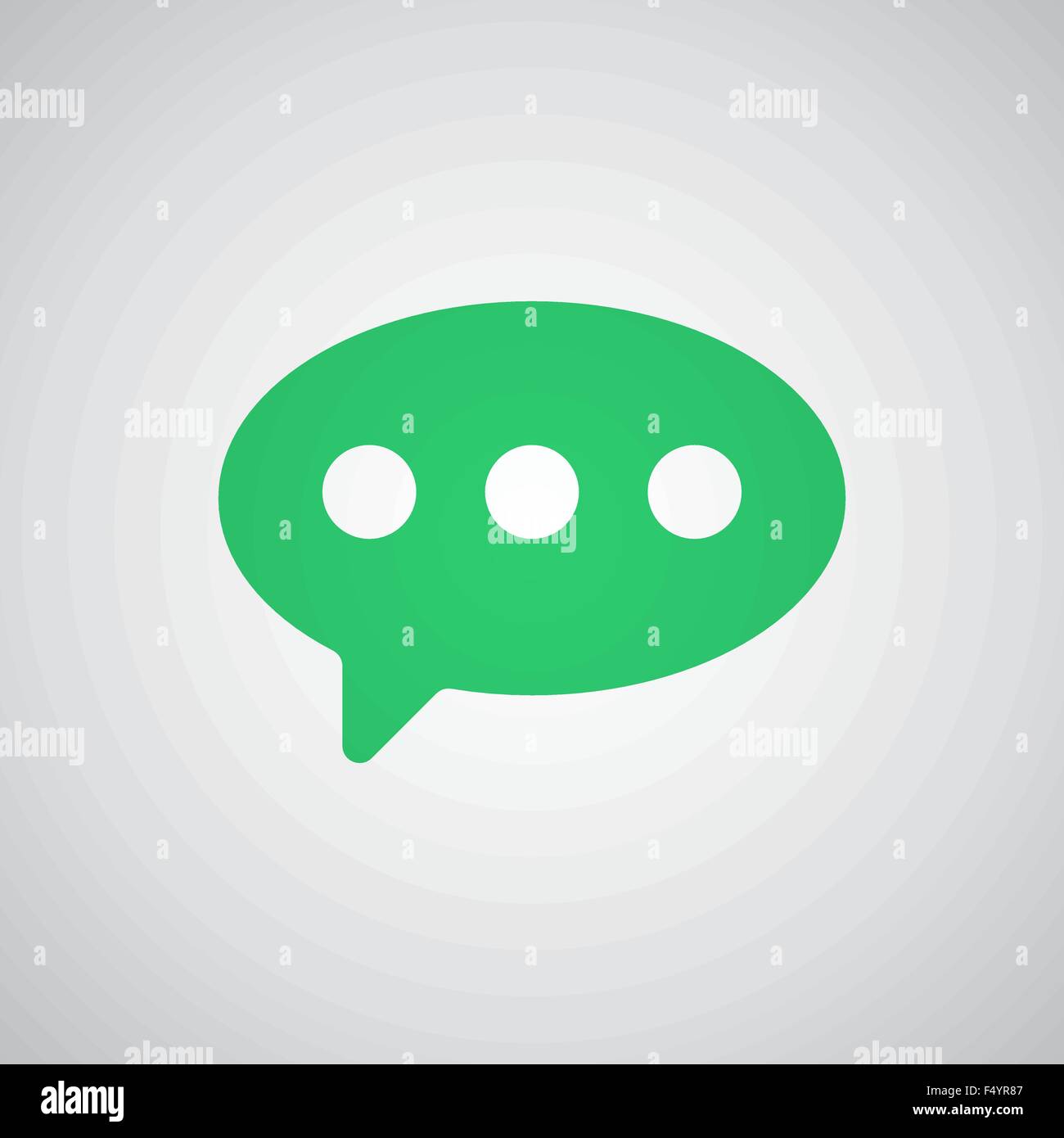 Flat green Comment icon Stock Vector Image & Art - Alamy