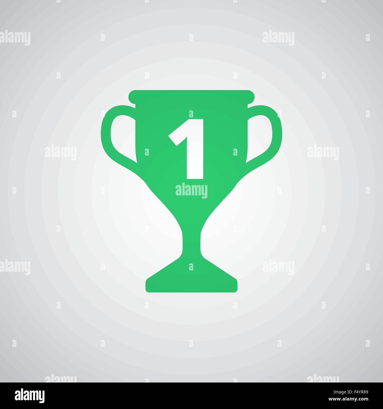 Flat green Trophy icon Stock Vector Image & Art - Alamy