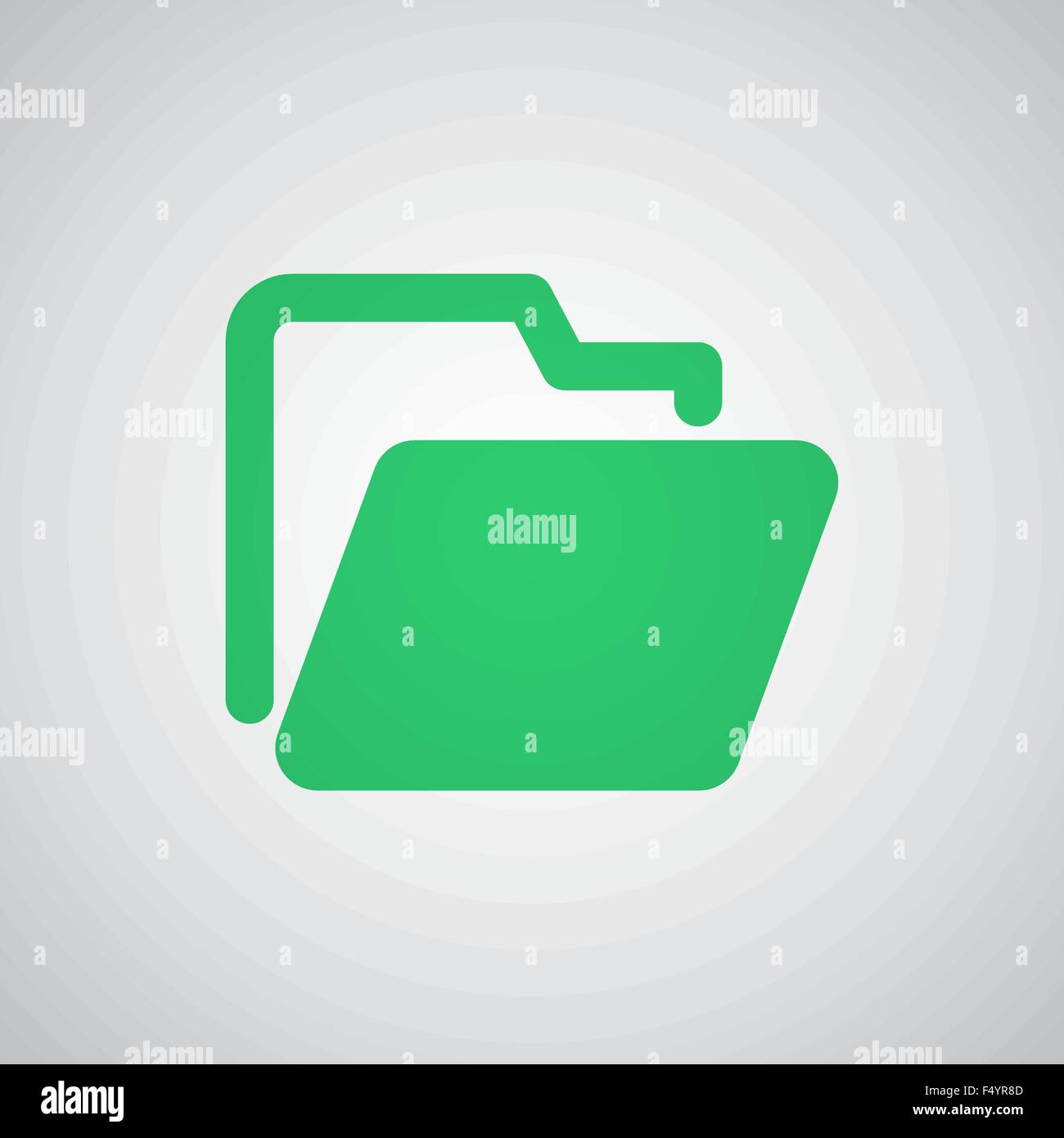 Flat green Folder icon Stock Vector Image & Art - Alamy