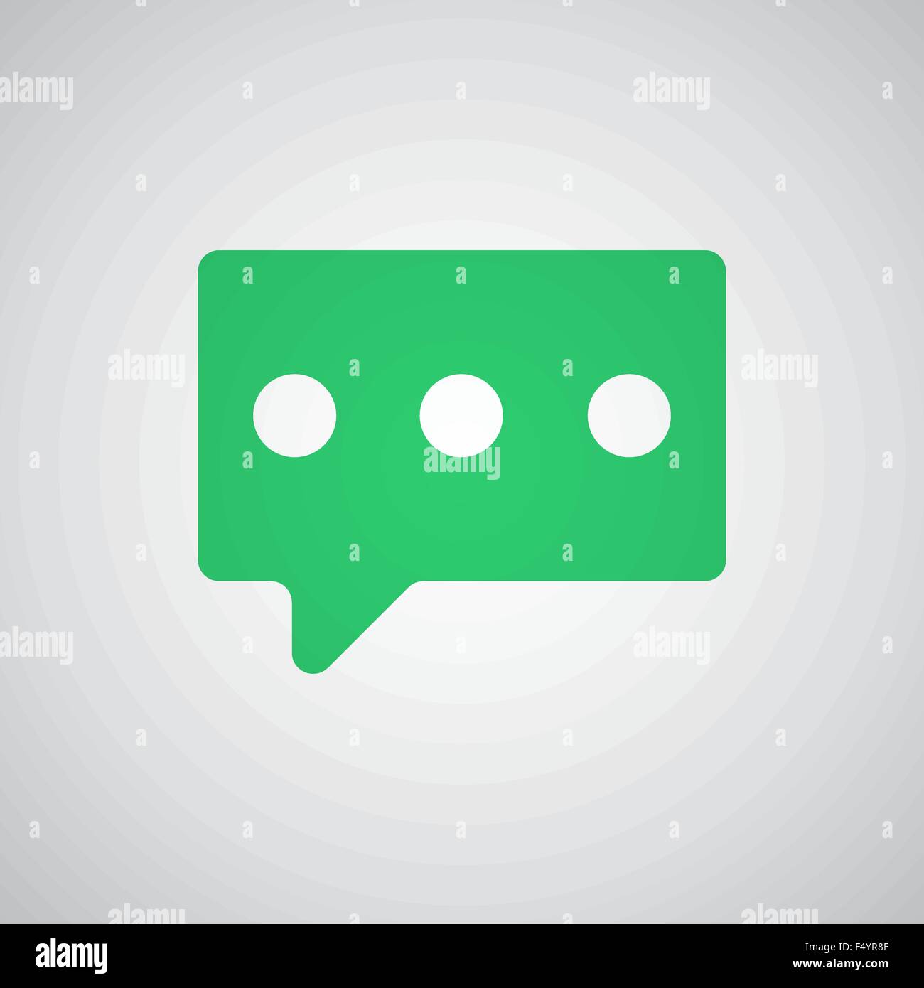 Flat green Message icon Stock Vector Image & Art - Alamy