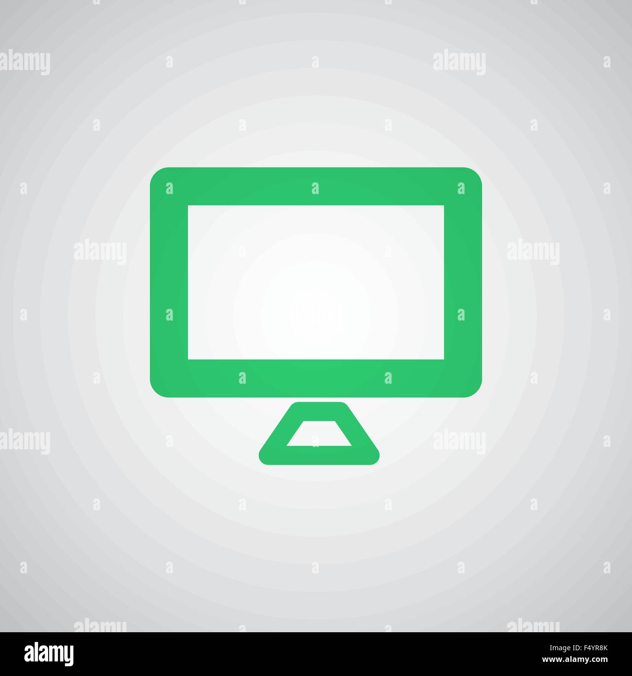 Flat green Computer Screen icon Stock Vector Image & Art - Alamy