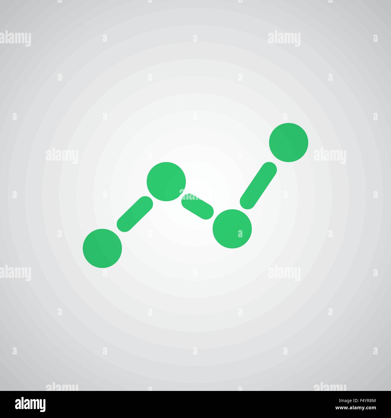 Flat green Graph icon Stock Vector Image & Art - Alamy