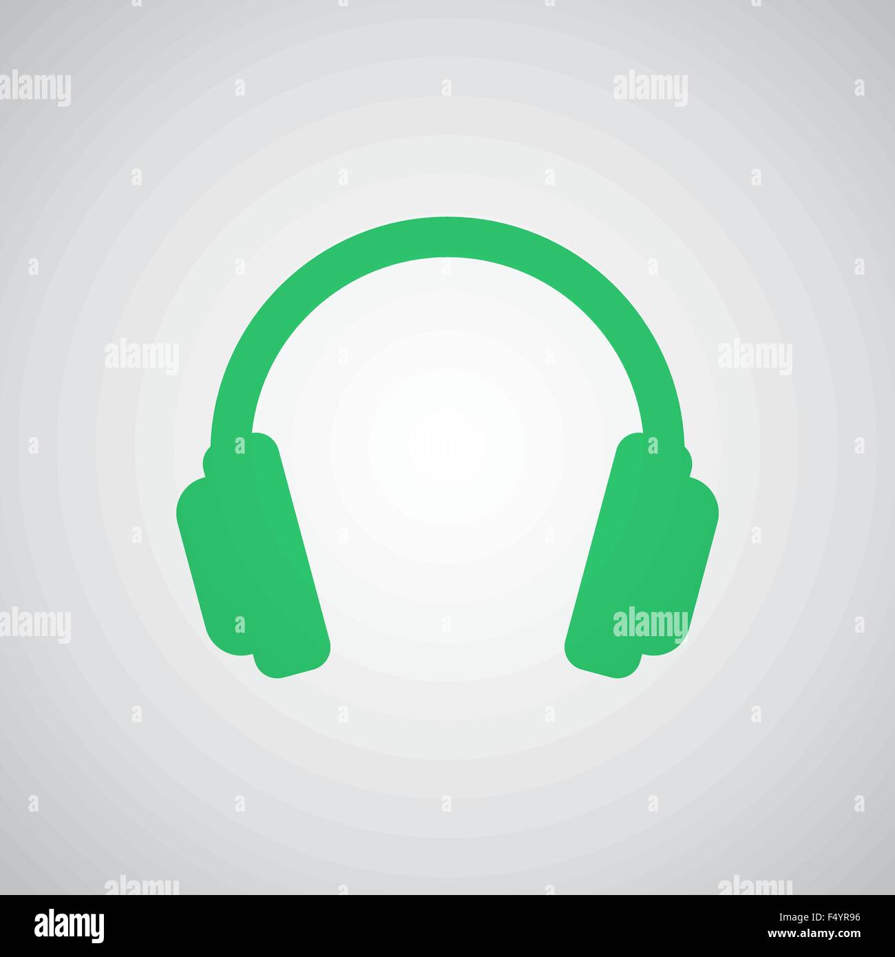 Flat green Headphones icon Stock Vector Image & Art - Alamy