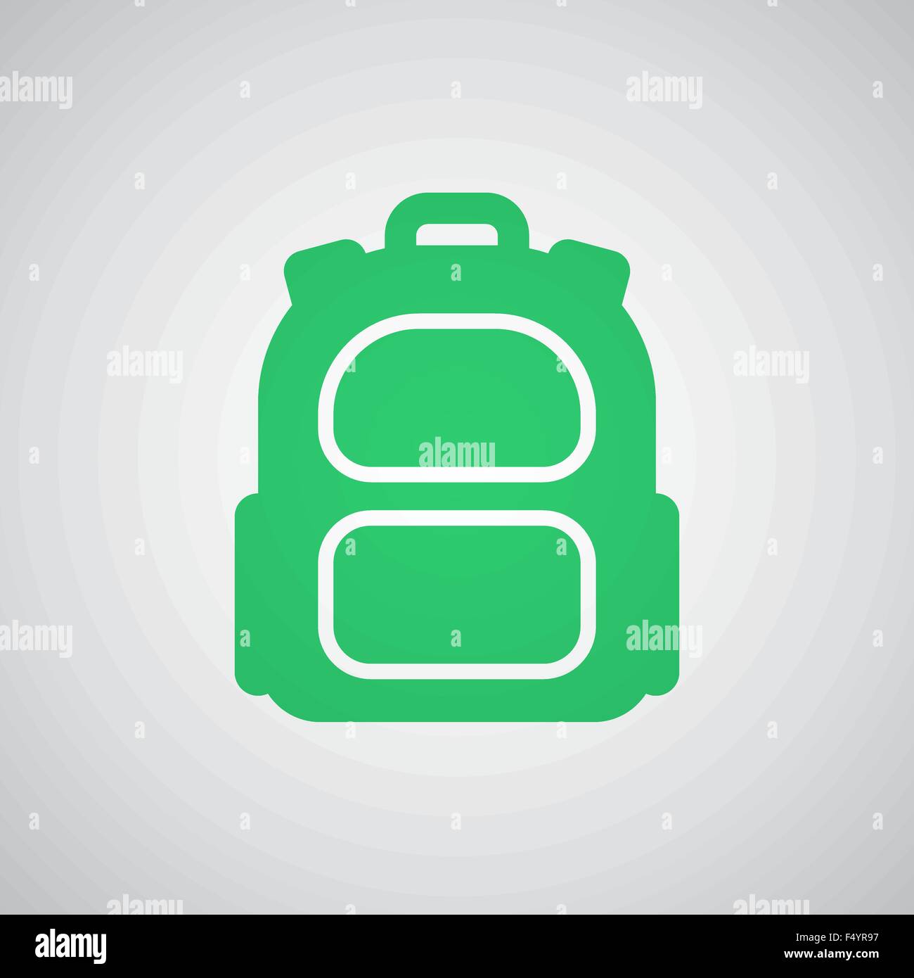 Flat green Backpack icon Stock Vector Image & Art - Alamy