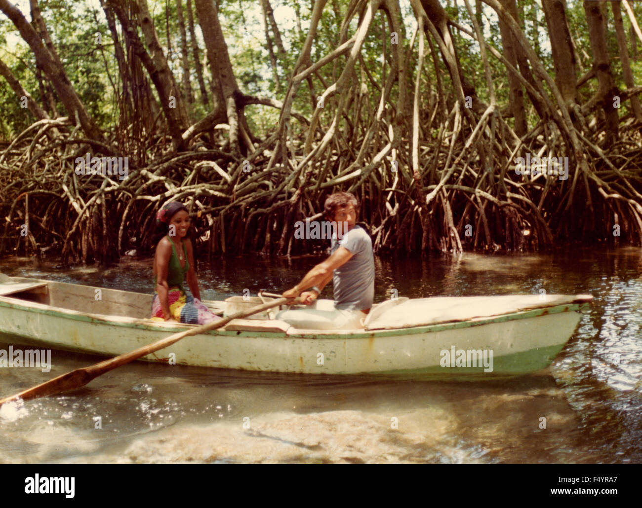 Actors Gabriele Tinti and Norma Jordan in the Italian movie "La ragazza ...