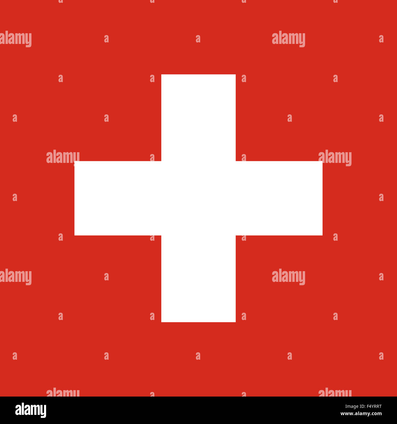 Official Large Flat Square Flag of Switzerland Stock Photo - Alamy