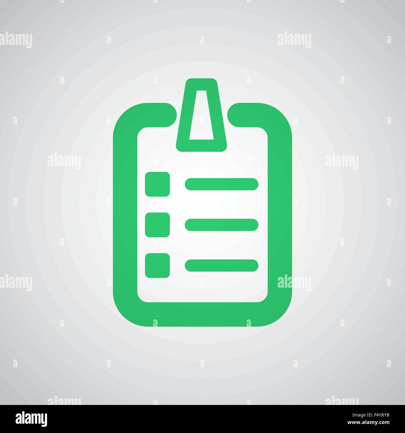 Flat green Checklist icon Stock Vector Image & Art - Alamy