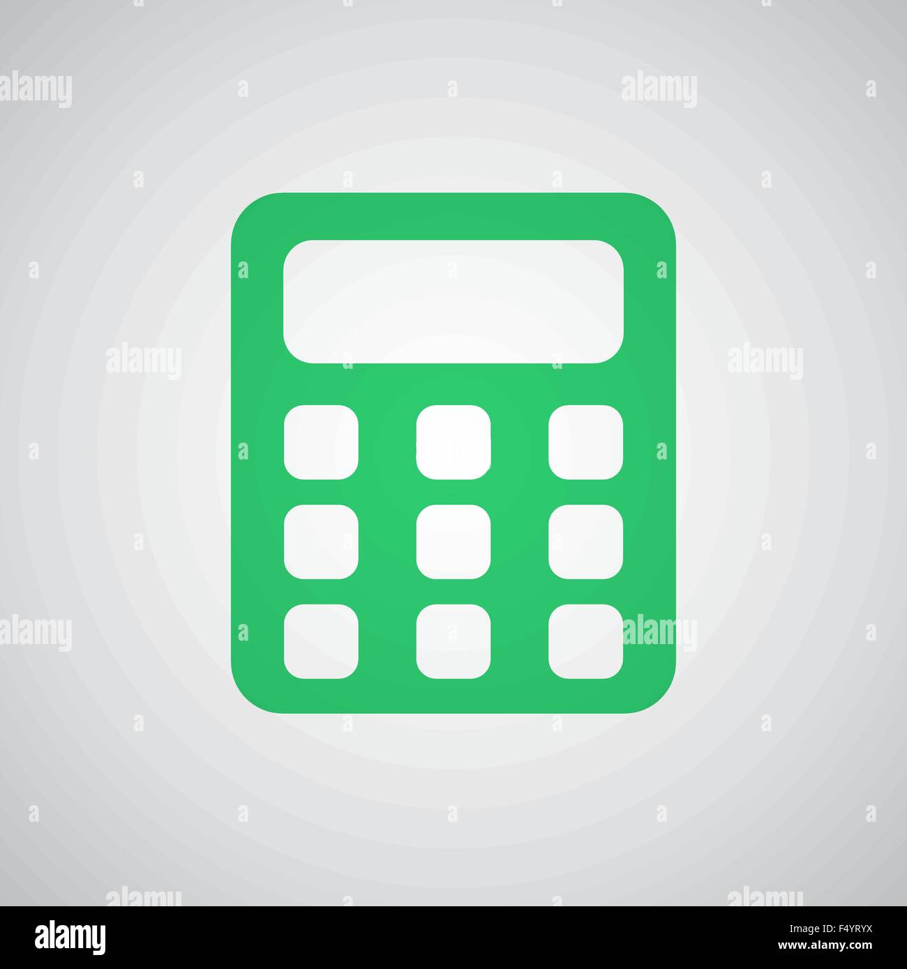 Calculator icon green vector Stock Vector Images - Alamy