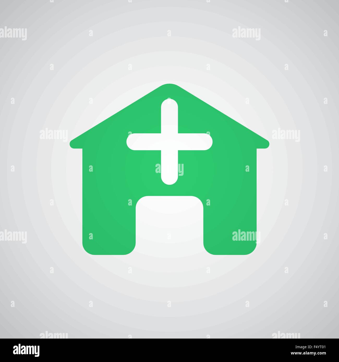 Flat green Hospital icon Stock Vector Image & Art - Alamy