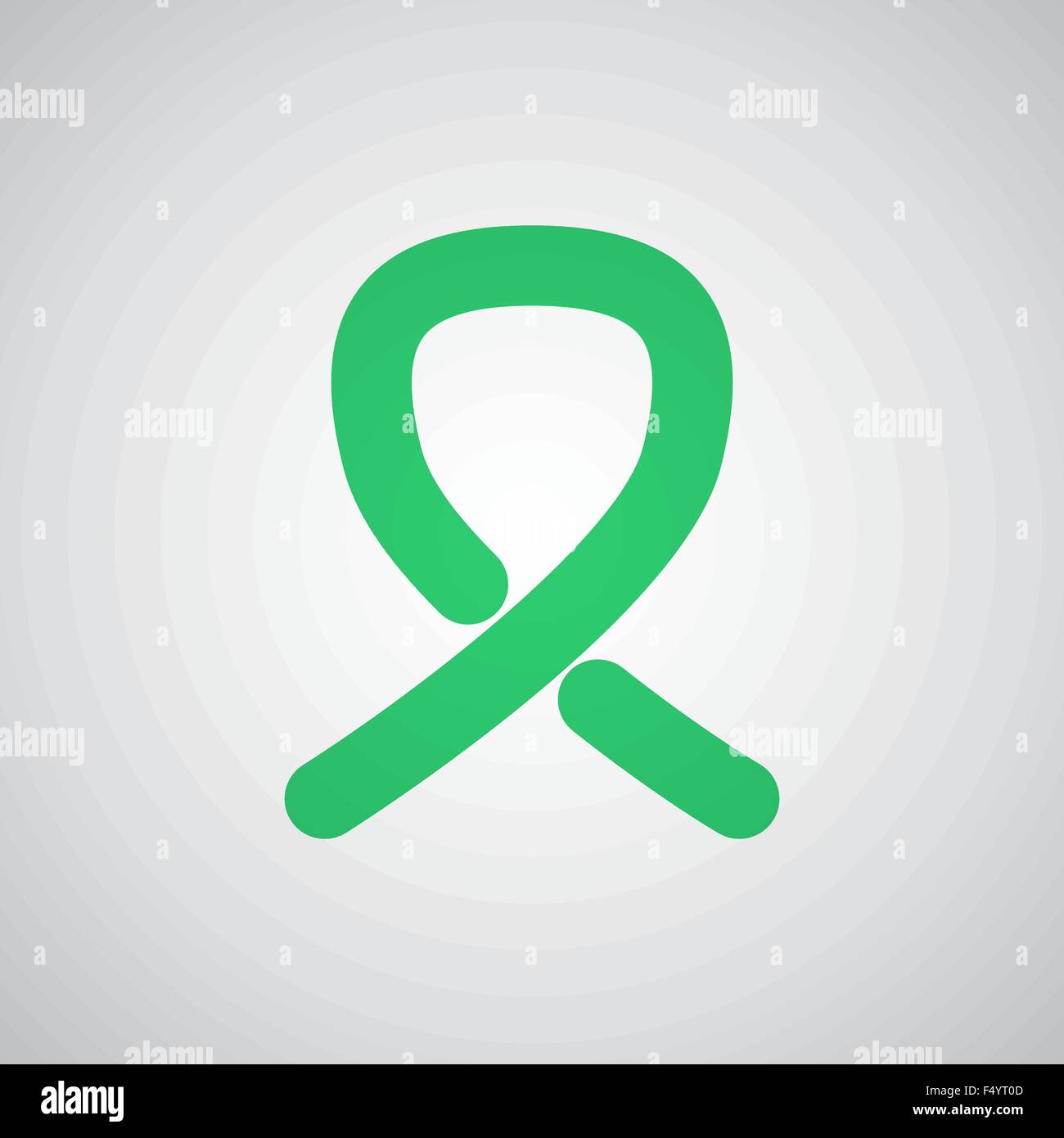 Flat green Awareness Ribbon icon Stock Vector Image & Art - Alamy