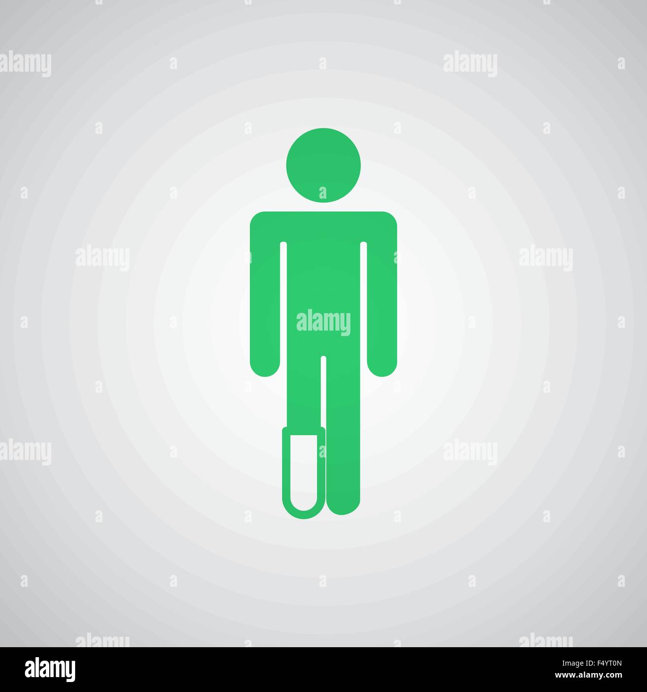Flat green Foot icon Stock Vector Image & Art - Alamy