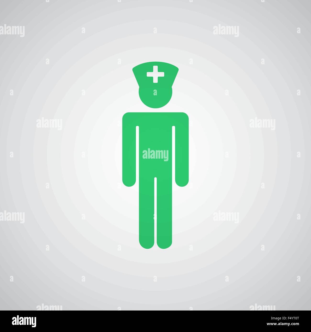 Flat green Doctor icon Stock Vector Image & Art - Alamy